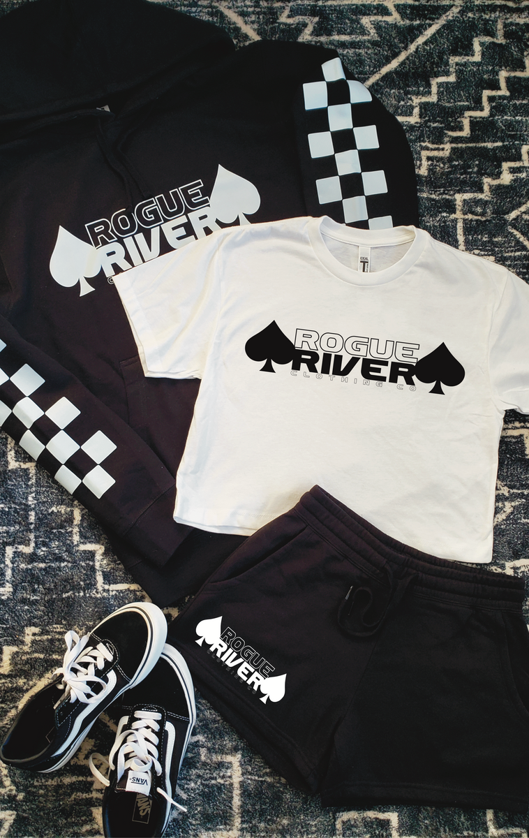 Rogue Spade Crop White – Rogue River Clothing Co